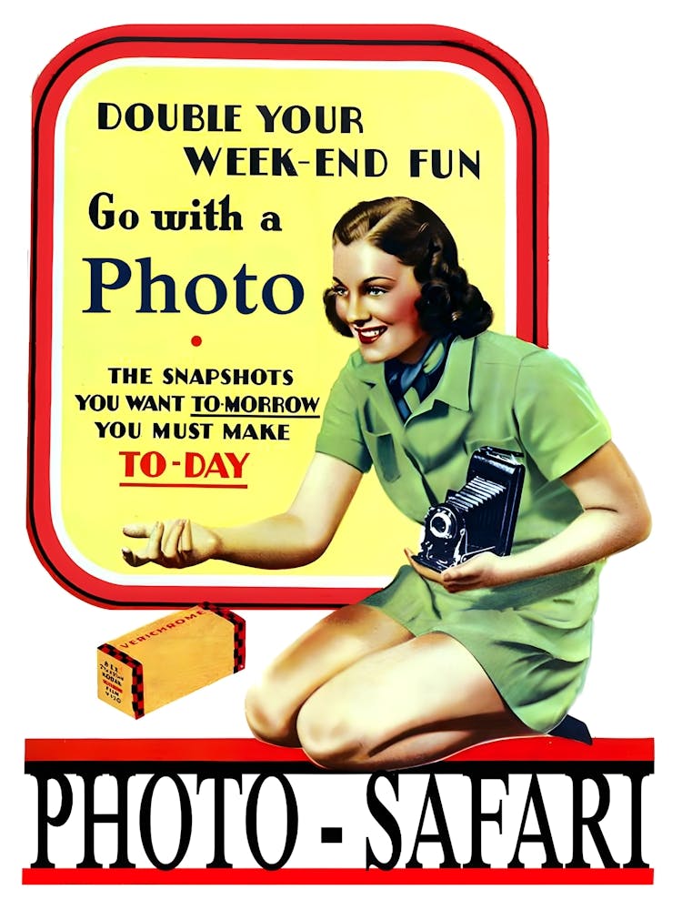 Photo Safari, Vintage Advertisement Art Print by Vintage Spirit – Fy!