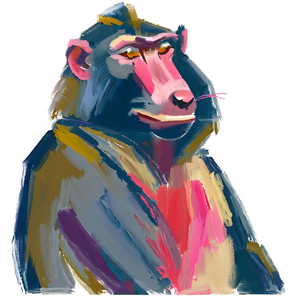 Baboon 02 Art Print by Lisa Baum – Fy!