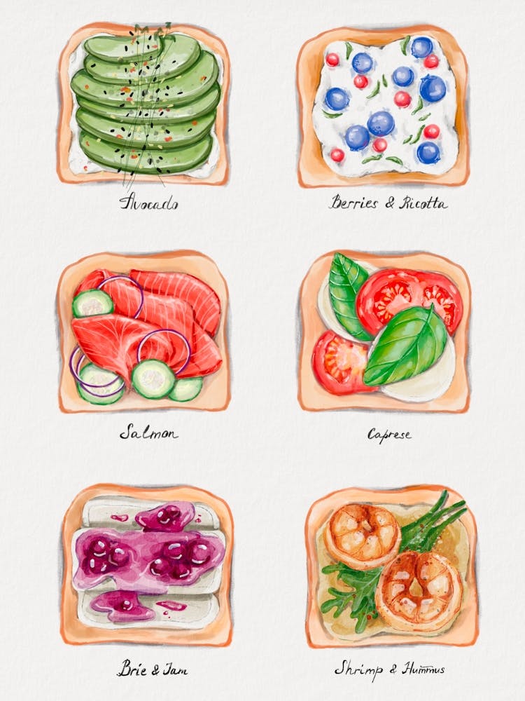 Breakfast Mood Watercolor Art Art Print by Anastasiia Dyka – Fy!