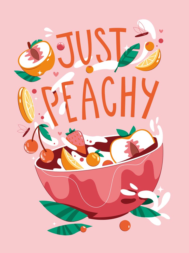 Just Peachy Art Print by Daisy Ness – Fy!