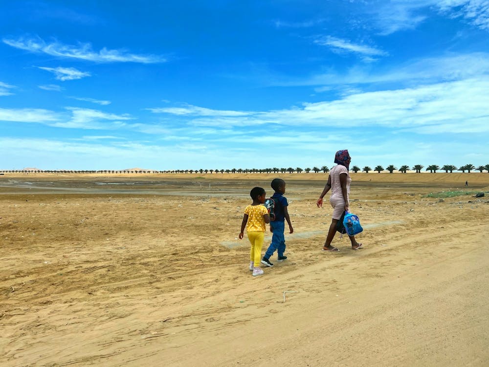 After School Walk In Walvis Bay, Namibia (Africa Series) Art Print by ...