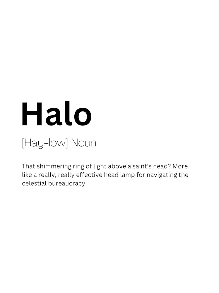 Halo Definition Meaning Art Print by Kaigozen – Fy!
