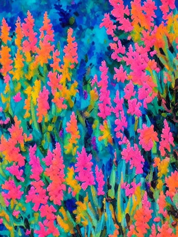 Acropora Millepora 2 Efflorescens Vibrant Painting Art Print by Reef ...