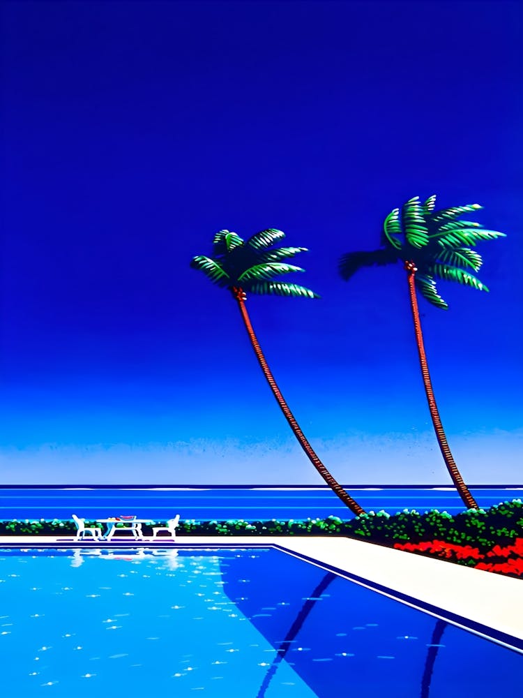 Hiroshi Nagai - Swimming Pool 1 Art Print by Fy!