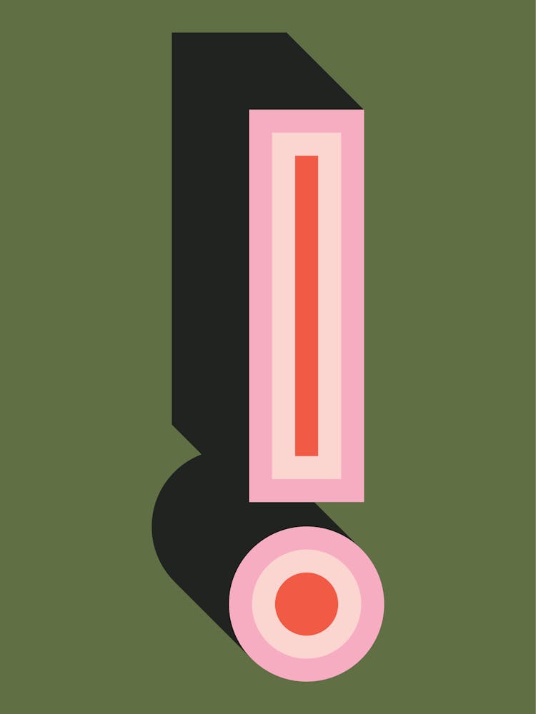 Exclamation Mark Art Print by TypoPrints – Fy!