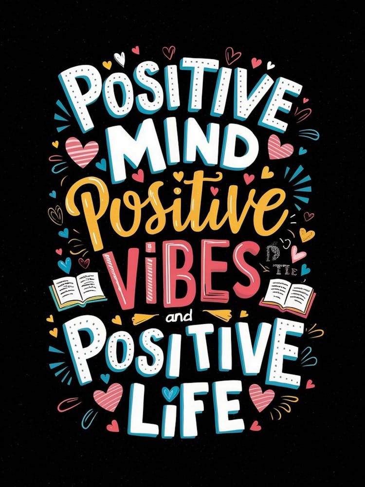 Positive Mind Positive Vibes And Positive Life Art Print by AnikArts – Fy!