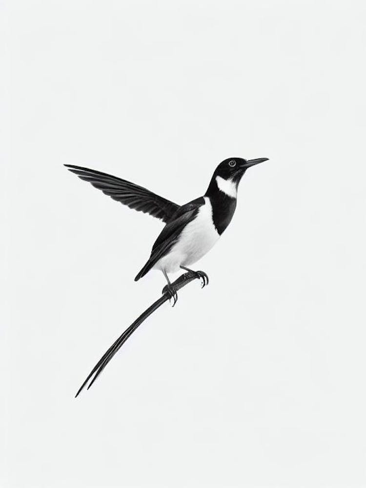 Magpie B&W Pencil Drawing 2 Bird Art Print by Featherline – Fy!