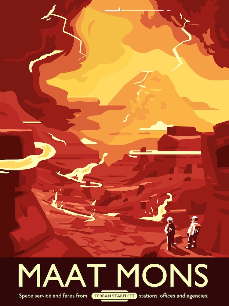 Visit Mars Art Print by Adam Allsuch Boardman – Fy!