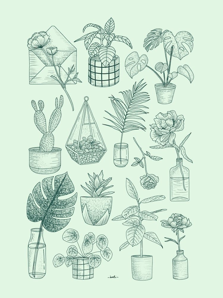 Plants Lover Art Print by Indi Maverick – Fy!