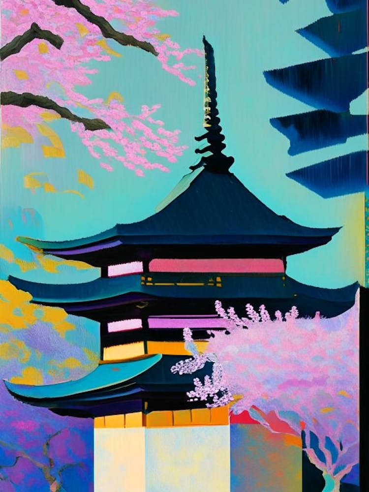 Ninna Ji Temple, Japan Abstract Still Life Art Print by Gardens of the ...