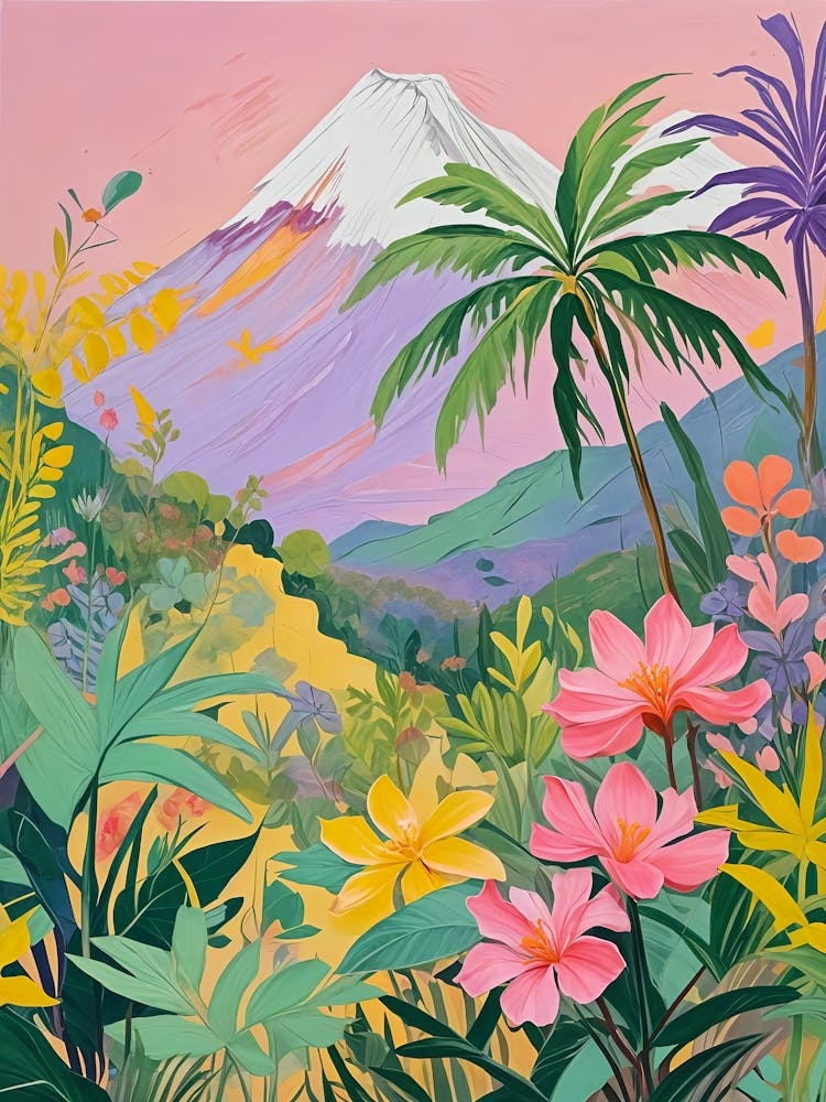 Jungle Volcano no3 Art Print by Daydream Pacific – Fy!