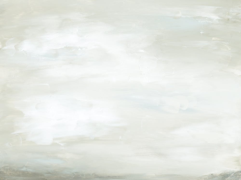 Clarity - Abstract Neutral Gray Sky Clouds Painting Art Print by Fy!