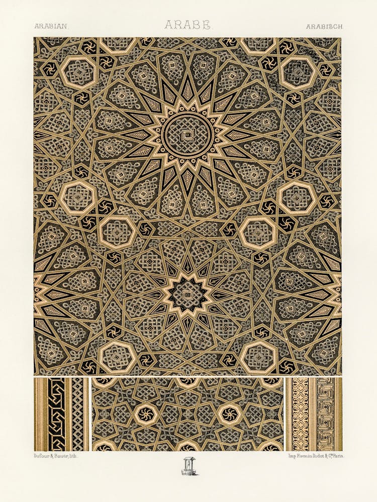 Arabian Pattern, Albert Racine Art Print by Fy! Classic Art Prints and ...