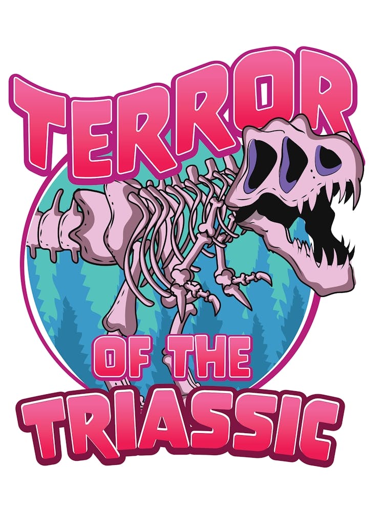 Terror Of The Triassic logo Art Print by Nicks emporium – Fy!