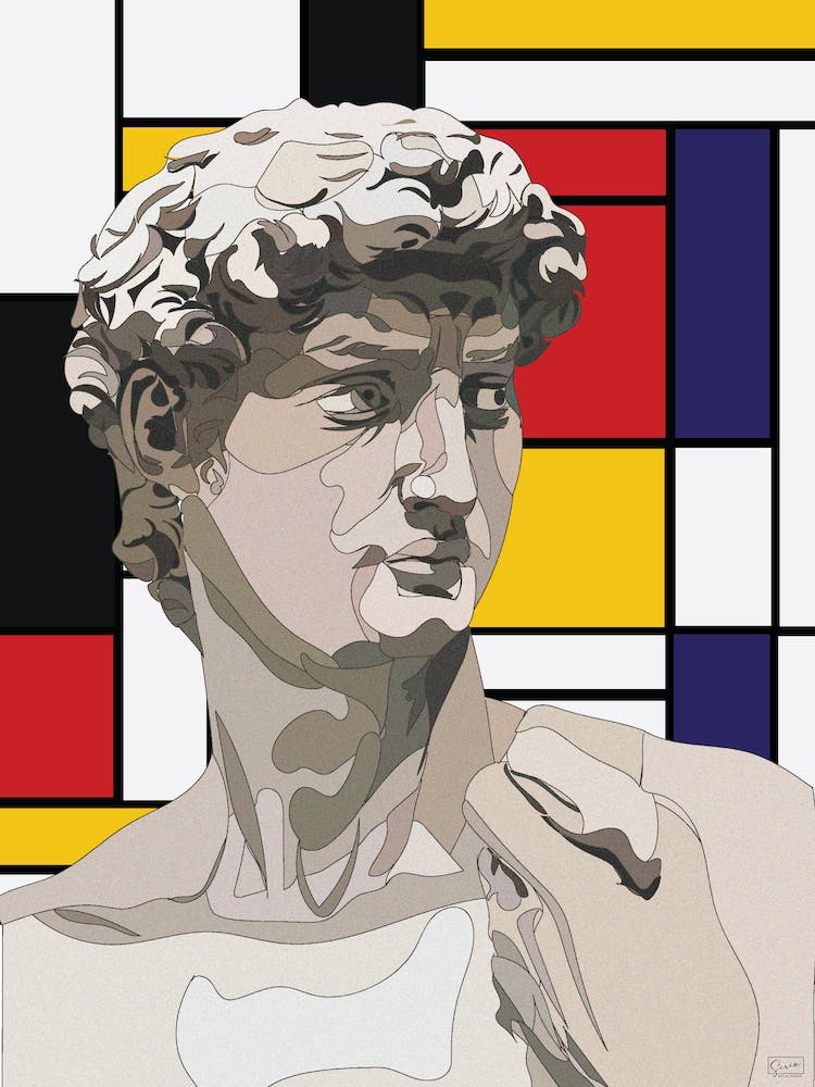 David Abstract Pop Art 1 Art Print by Art Throb – Fy!