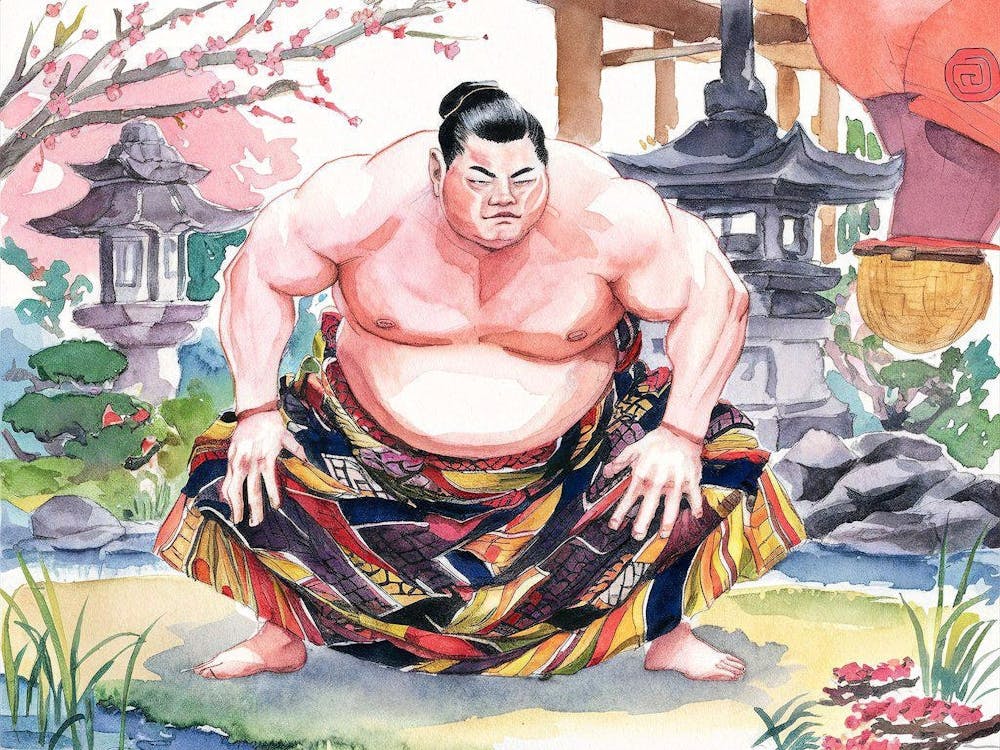 Sumo Wrestling Art Print by Dackshina Migara – Fy!