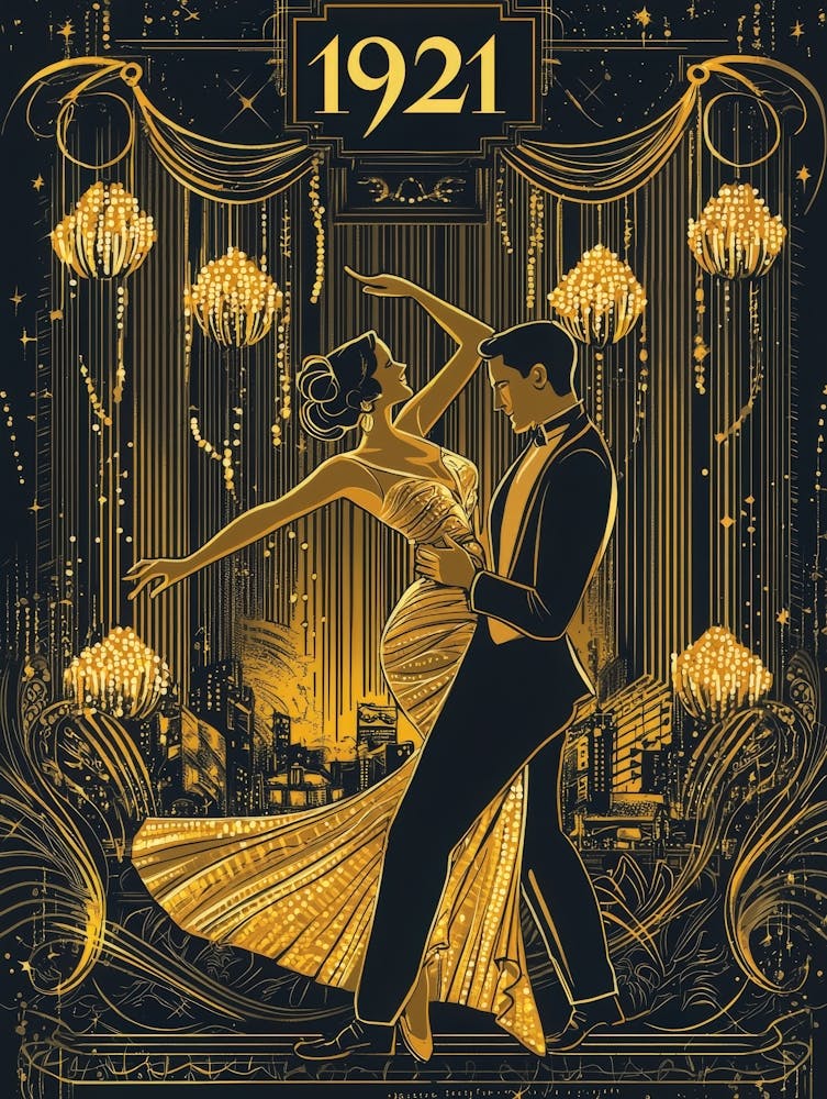 Aihrgdesign A Vintage Entertainment Poster For A 1921 Ballroo 5c0653ca ...