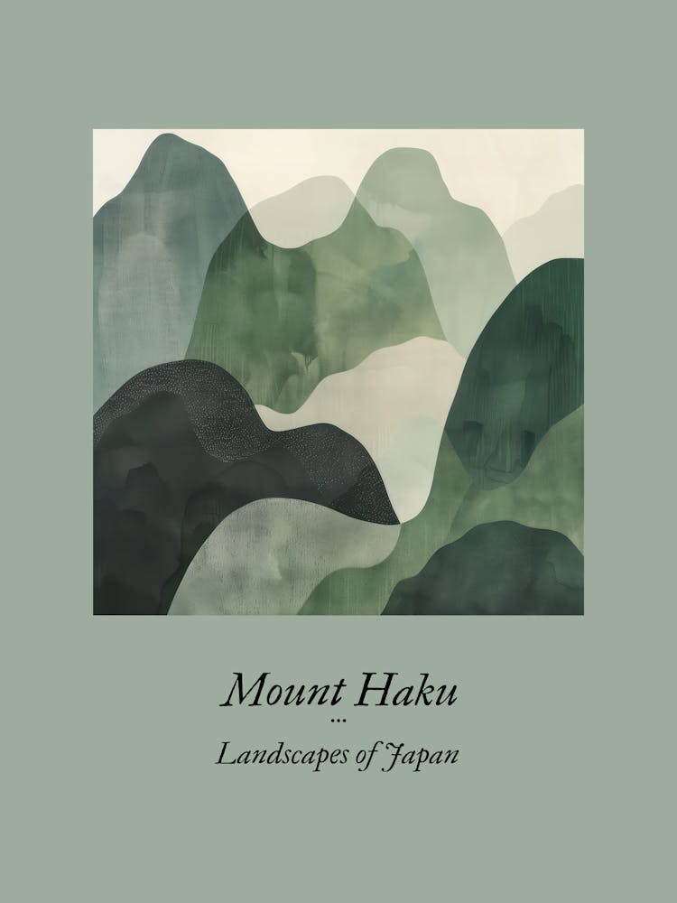 Landscapes Of Japan Mount Haku Art Print by Hue Horizons Art Prints – Fy!