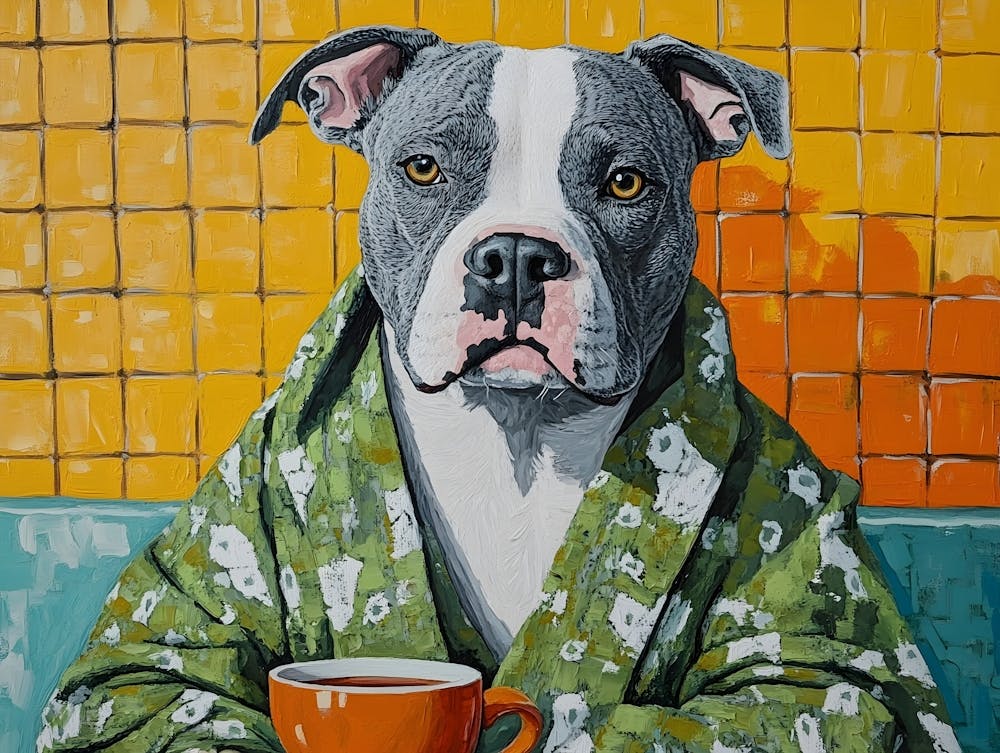 Pitbull Spa Day 7 Art Print by S.K. Coghlan – Fy!