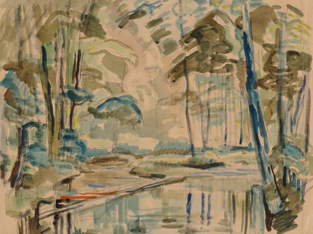 Small Lake, 1919 By Magnus Enckell Art Print by Fy! Classic Art Prints ...