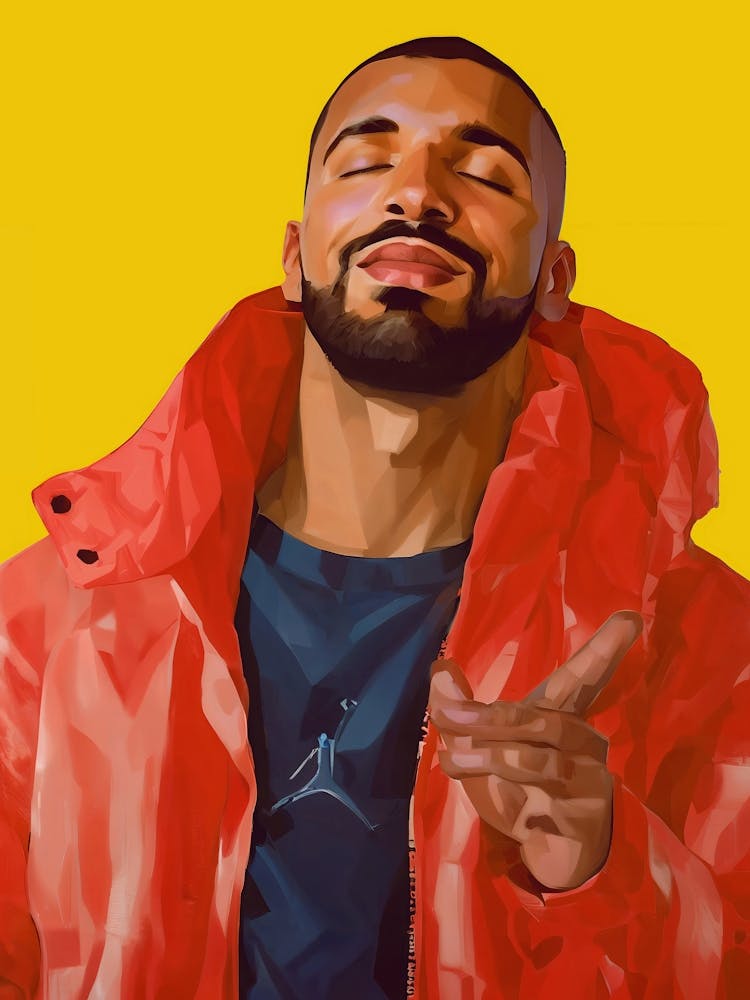 Drake Meme Drakeposting Yes Art Print by Lootprint – Fy!
