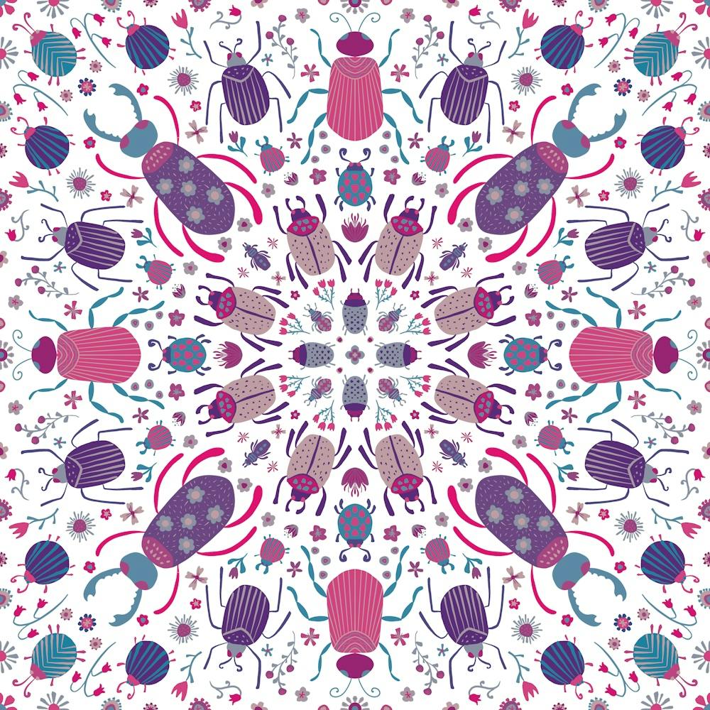 Bug and Beetle Mandala Art Print by Nic Squirrell – Fy!