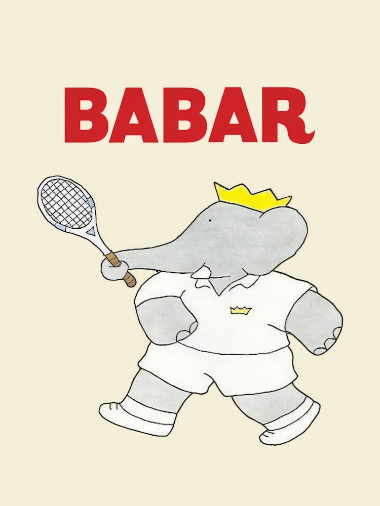 Babar Tennis Art Print by Blim and Blum – Fy!