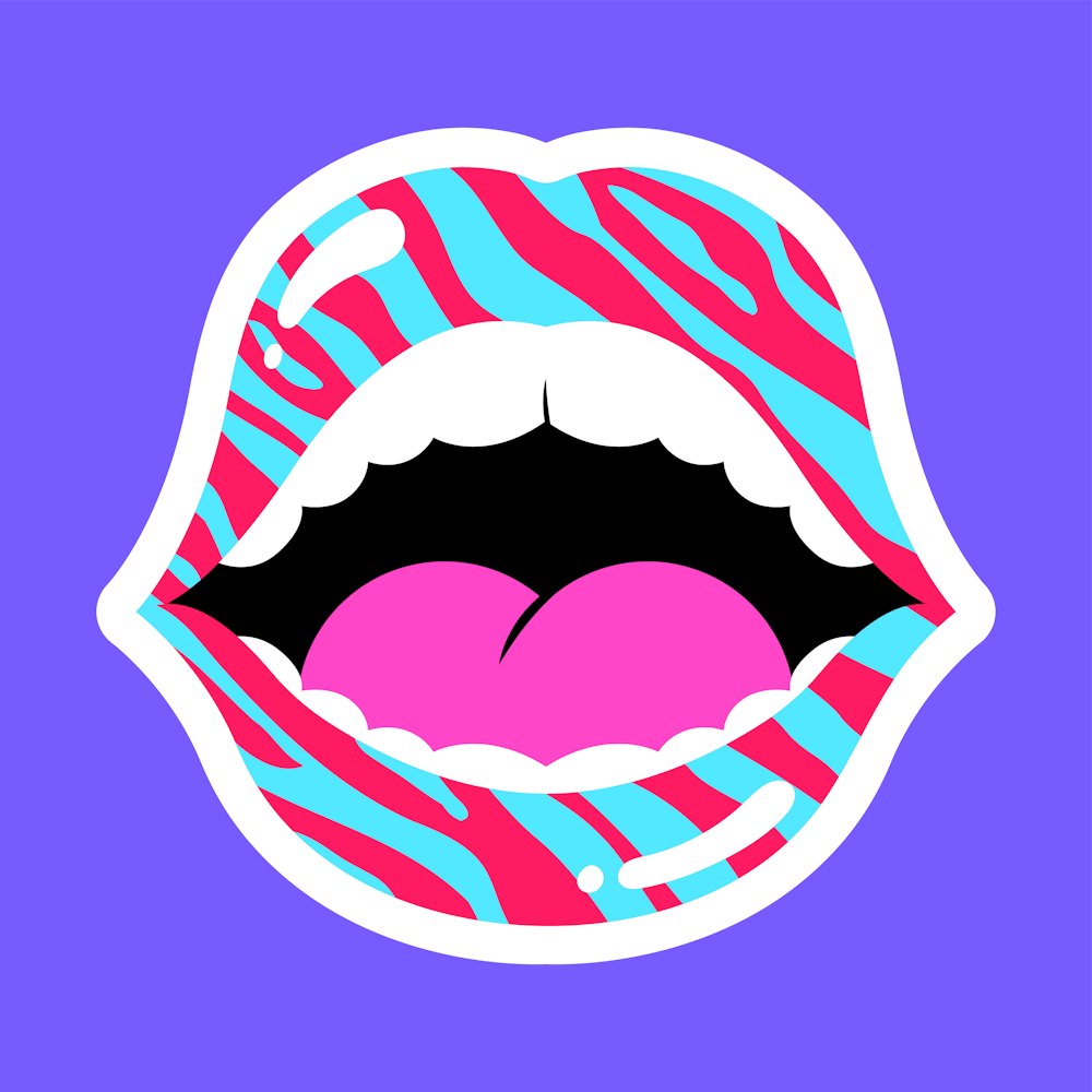 Read My Lips - Wild Red Art Print by Alex Foxley – Fy!
