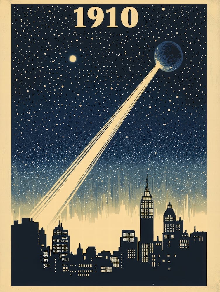 Aihrgdesign A Vintage Science Poster From 1910 Featuring Hall D72430fb ...