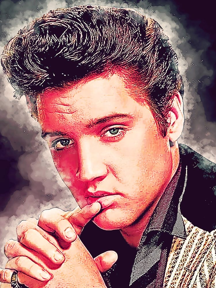 Elvis Presley Epic Smoke Art Print by neonartroom – Fy!