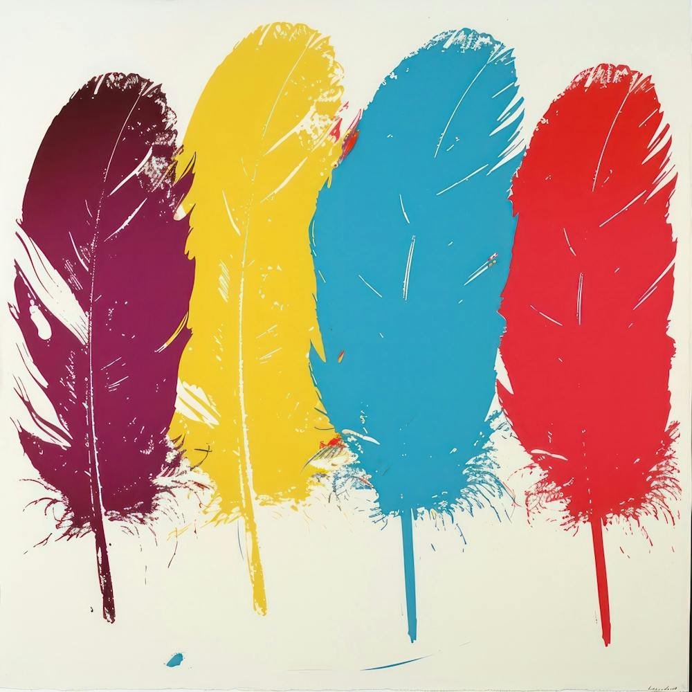 Feathers Pop Art 3 Art Print by ArtEra Creations – Fy!