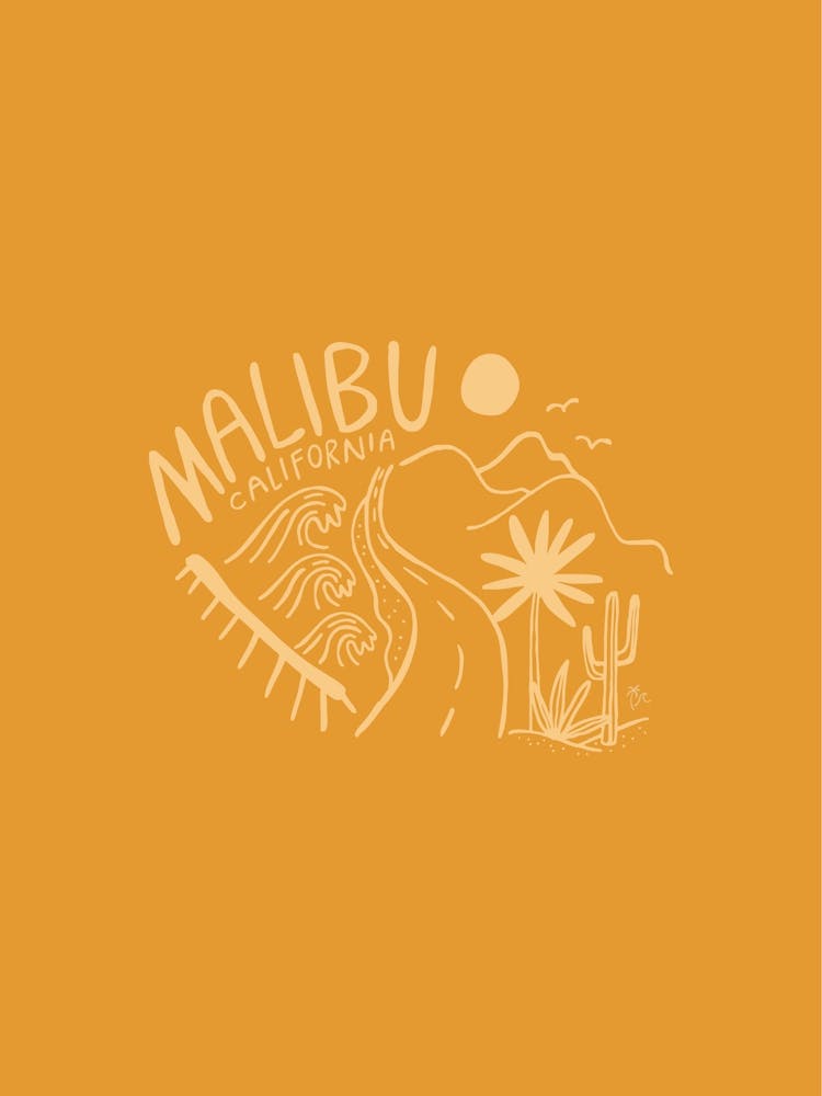Malibu 1 Art Print by Tropicool Studio – Fy!
