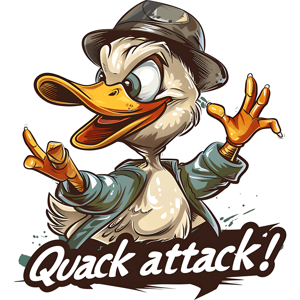 Quack Attack Art Print by BestArt – Fy!