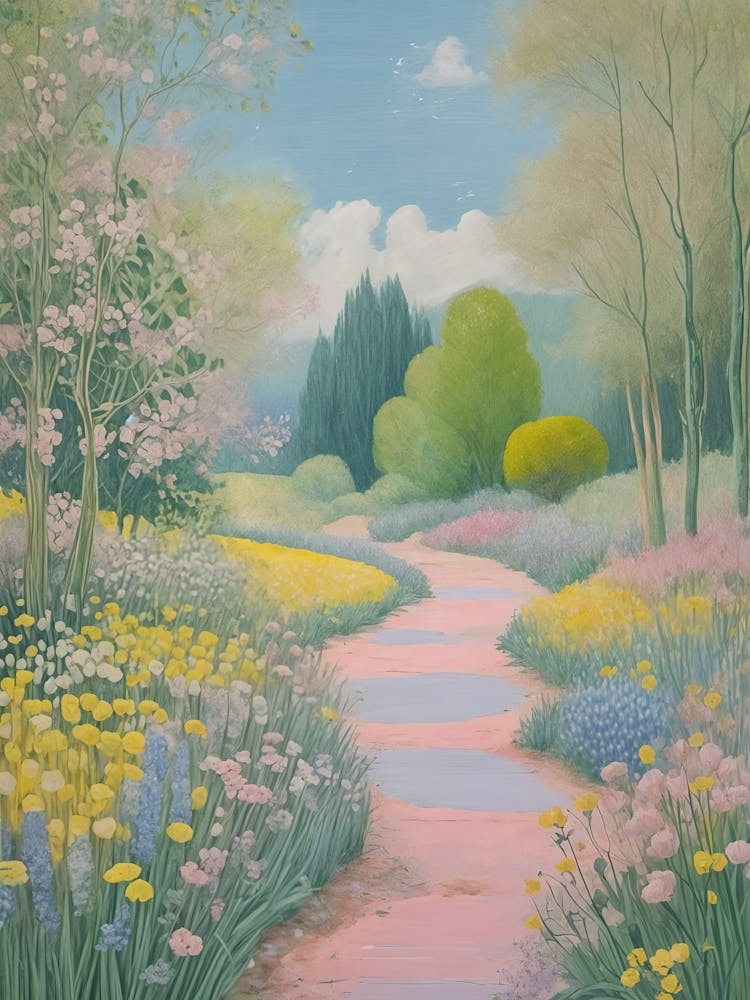Pastel Path In The Garden Art Print by Daydream Pacific – Fy!