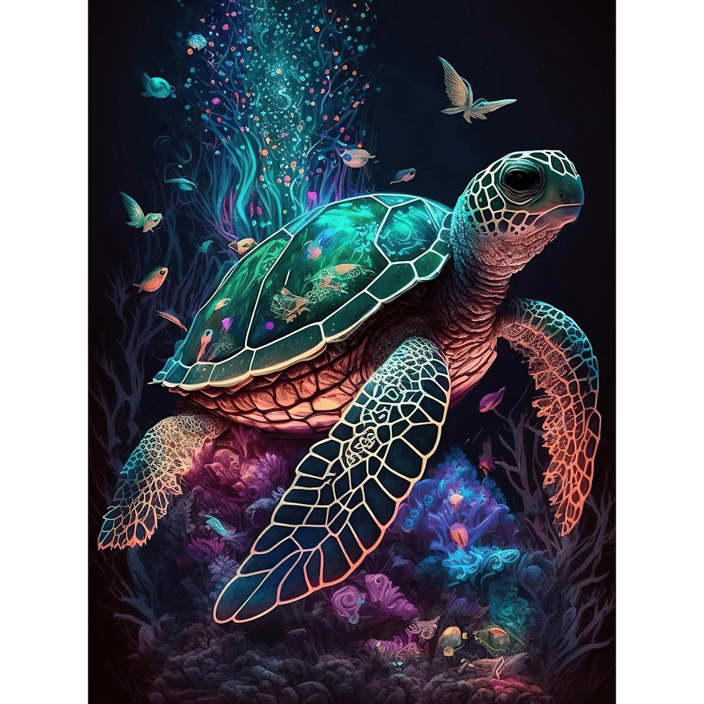Sea Turtle ijbnhd Sea Turtle Diamond Painting Kits for Adults-5D Turtle ...