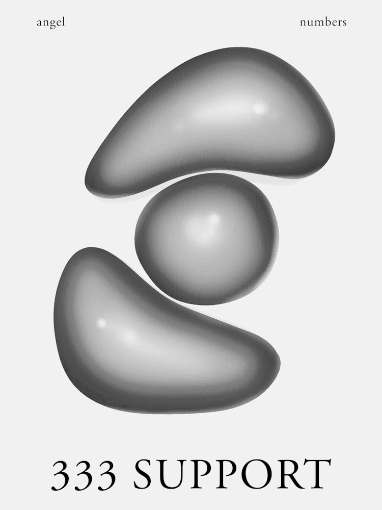 Angel Numbers Support 333 Art Print by Mambo – Fy!
