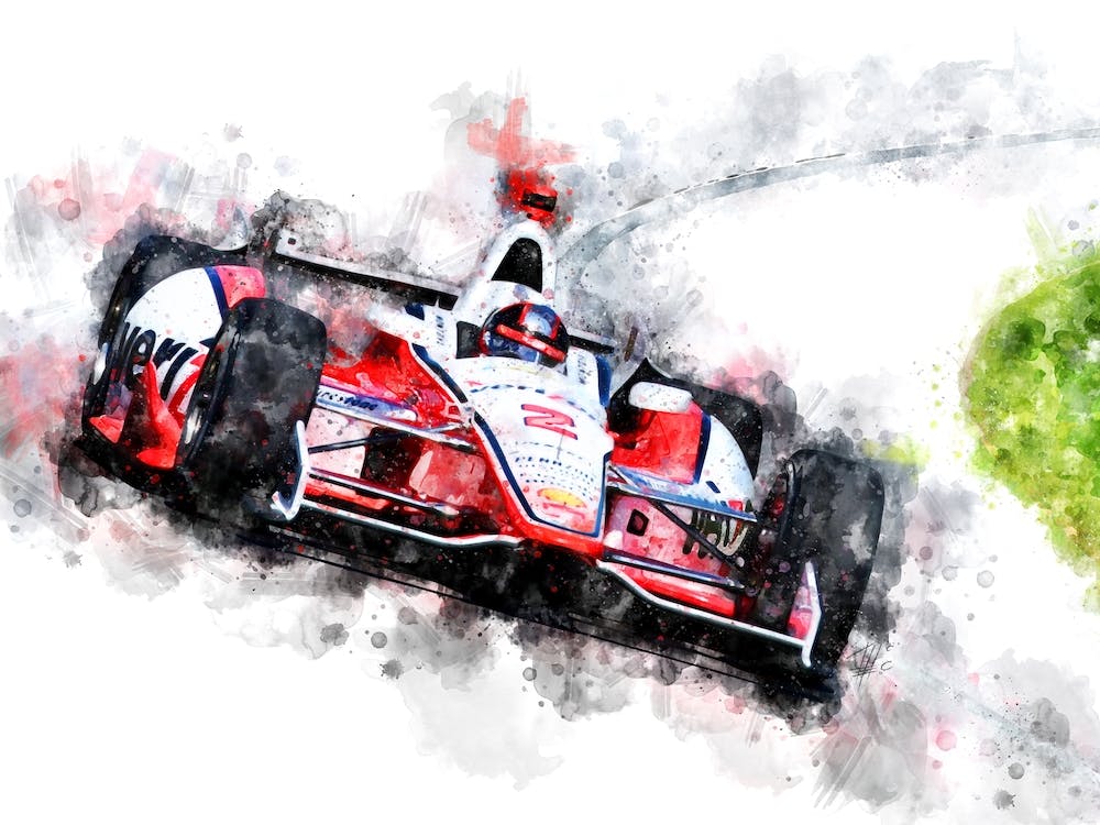 Juan Pablo Montoya, IndyCar Series Art Print by Theo's Picture Factory ...
