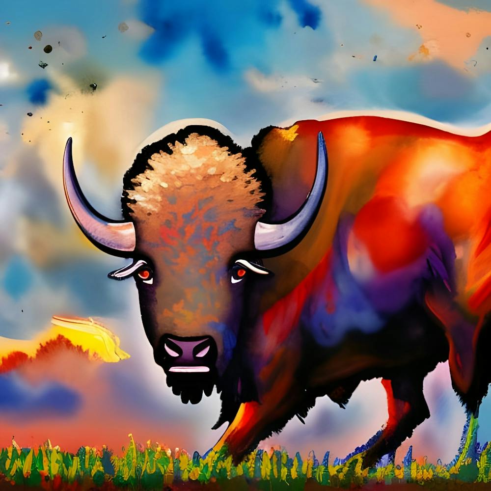 The Great Bull Art Print by Grayson Artworks – Fy!