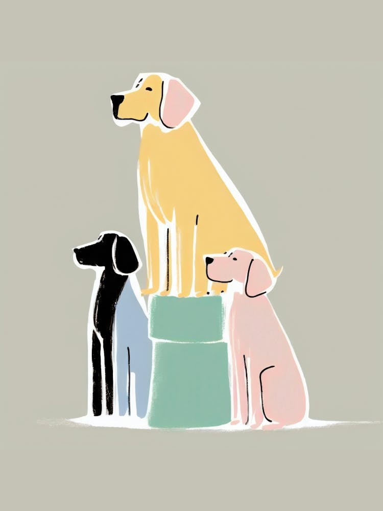 Stack Of Dogs Art Print by Mambo – Fy!