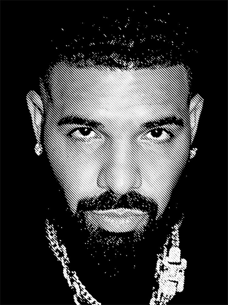 Drake Line Art Art Print by Andika Bahtiar – Fy!