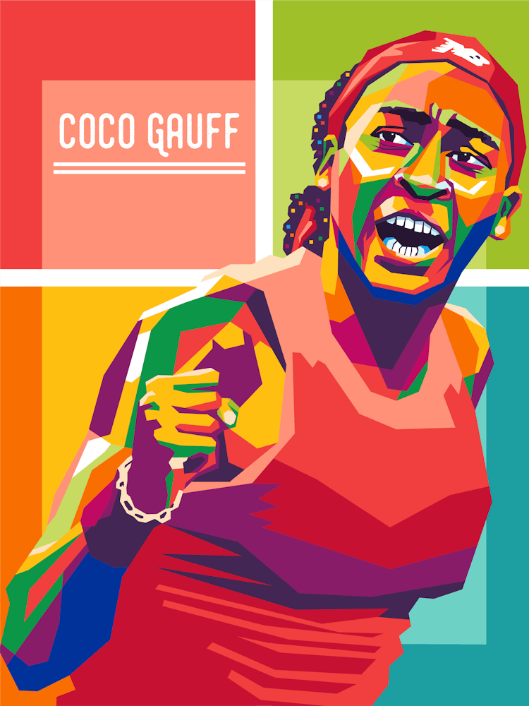 coco gauff Art Print by pop art side – Fy!