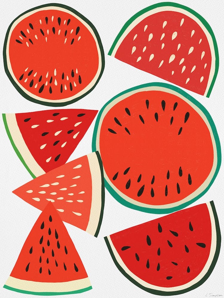 Watermelon Harvest Art Print by Leanne Simpson – Fy!