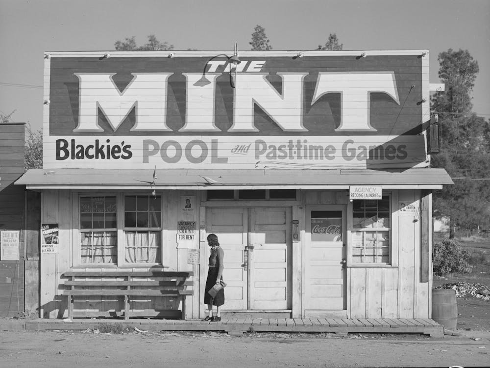 Pool Hall And Game Parlor, Central Valley, California, This Is One Of ...