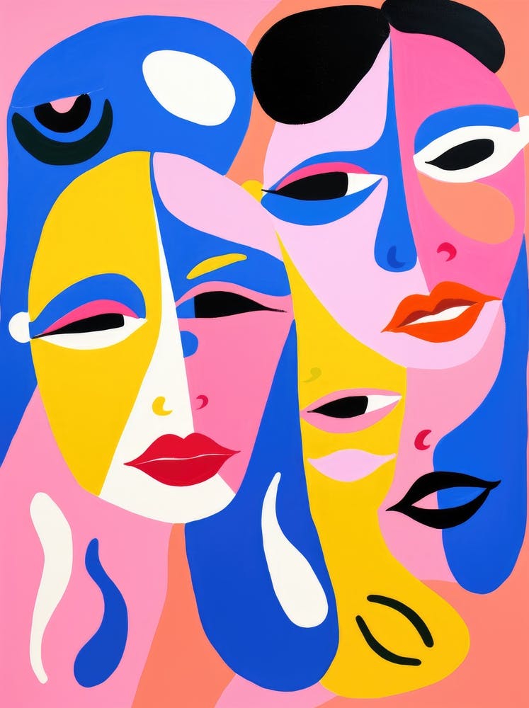 Three Faces 1 Art Print by Moving Clouds Art – Fy!