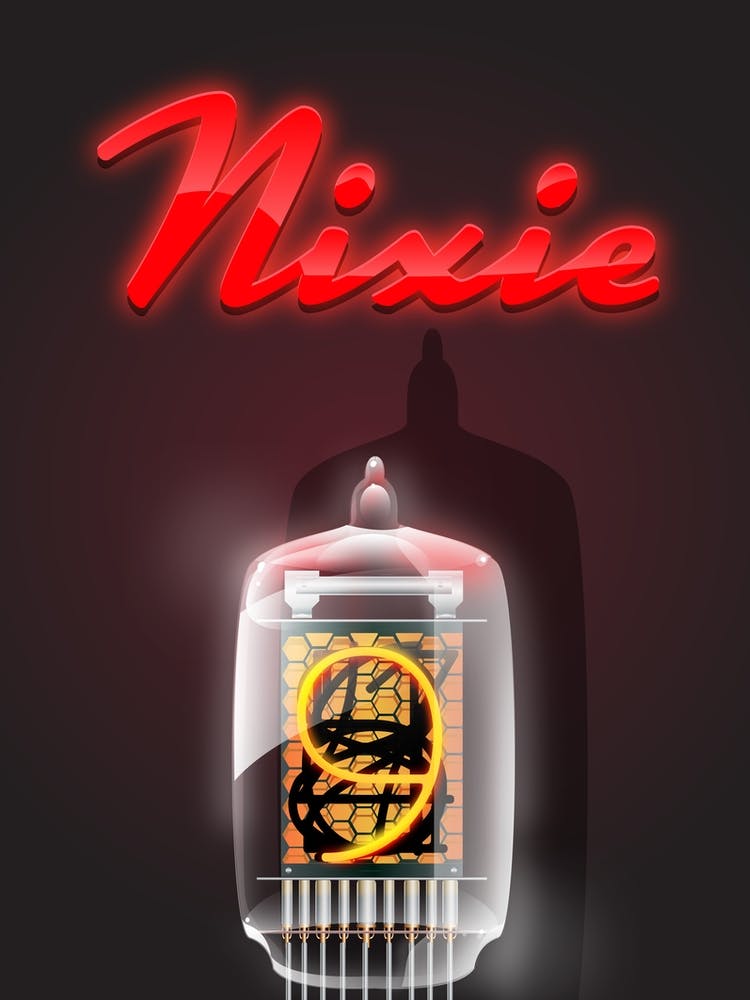 Nixie Tube Art Print by Nicks emporium – Fy!