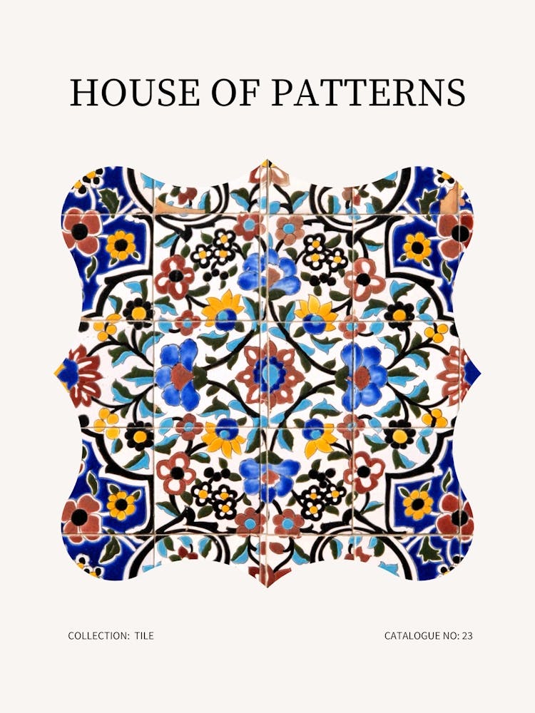 Tile Pattern Poster 24 Art Print by House of Patterns – Fy!