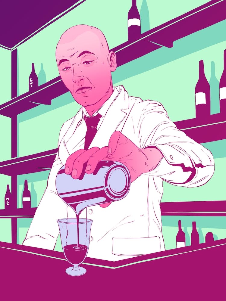 Tokyo Bar Art Print by Barrie Jones – Fy!