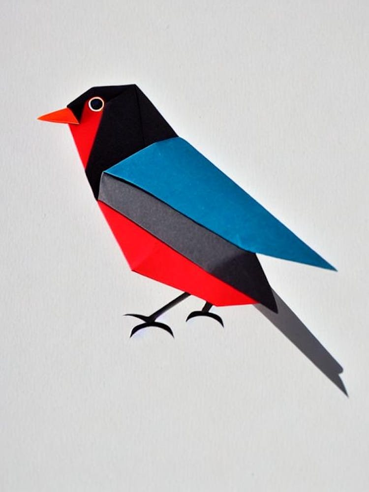 Robin Origami Bird Art Print by Featherline – Fy!
