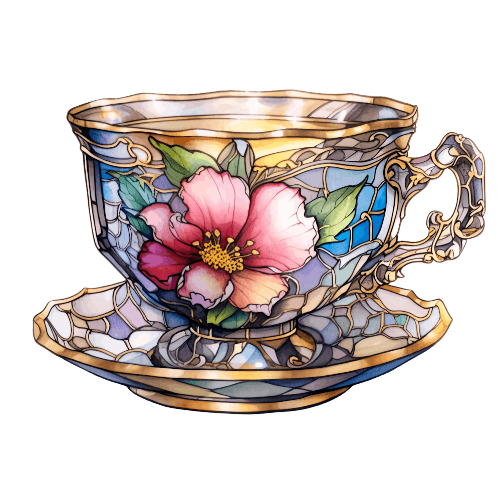 Tea Cup And Saucer Art Print by BestArt – Fy!