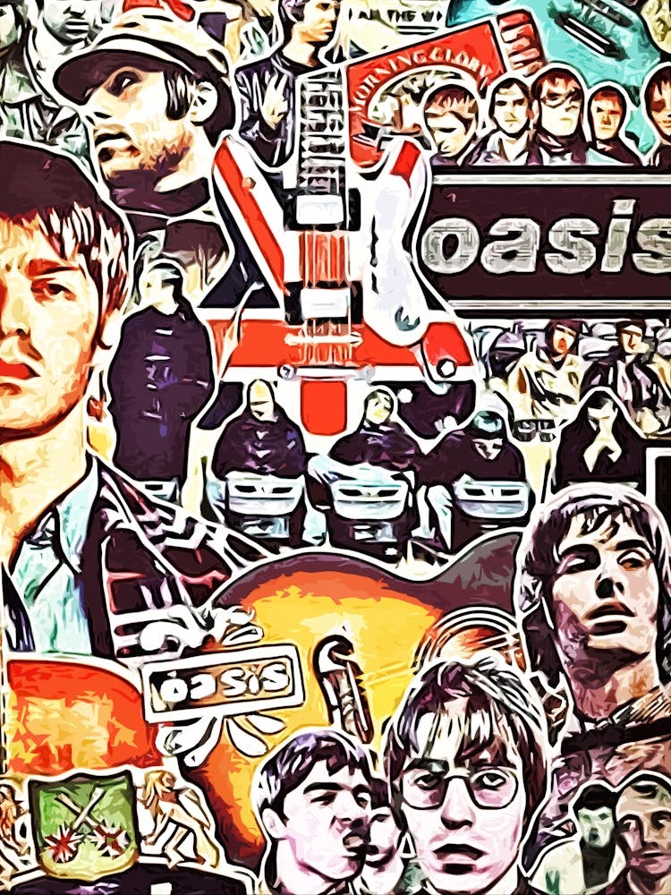 oasis brit pop band music 12 Art Print by music soul – Fy!
